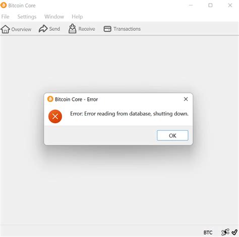 Any Clue How To Fix Error Reading From Database Rbitcoin