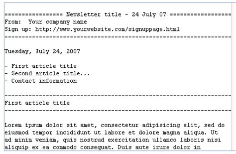 30 HTML Email Templates And Plain Text Templates Web Resources