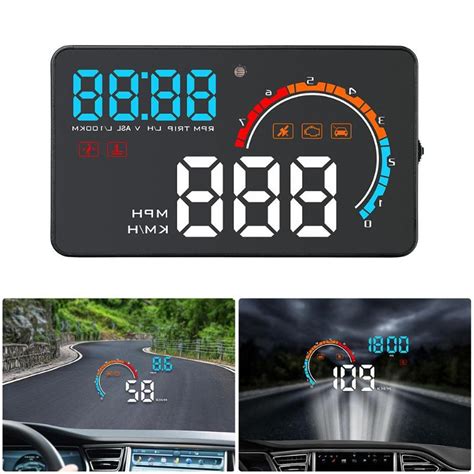 VODOOL на лобовое стекло автомобиля Дисплей автомобиля HUD OBD2+ gps ...