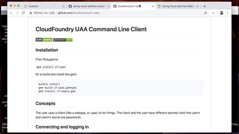 Spring Cloud Data Flow Security With The Cloud Foundry Uaa Youtube