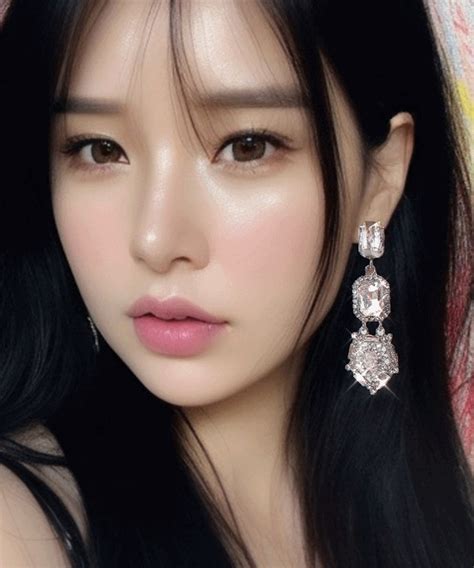 [당일발송 걸그룹🎉] 파티 클럽 화려한 큐빅 드롭 925은침 귀걸이 에이블리