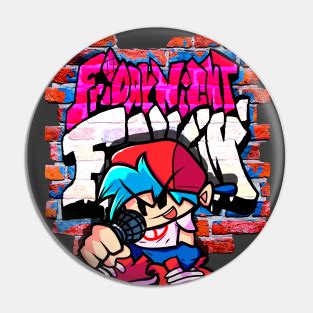 Fnf Game Boyfriend Signature Pins And Buttons For Sale Teepublic