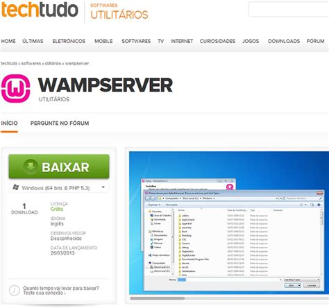 Aprenda A Instalar Um Servidor Web Completo Com O WampServer Dicas E Tutoriais TechTudo