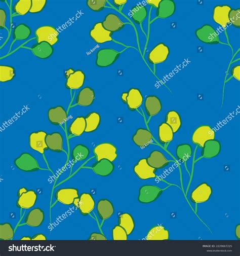 Seamless Fabric Green Leaf Line Pattern Stock Vector Royalty Free 2229667225 Shutterstock