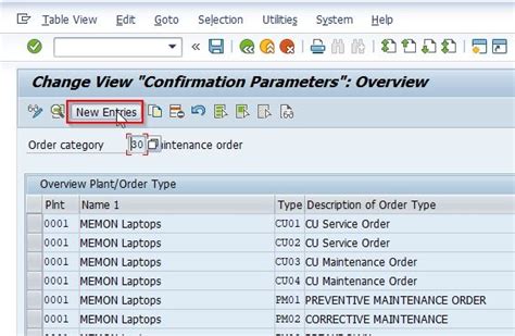 Define Control Parameter In Sap