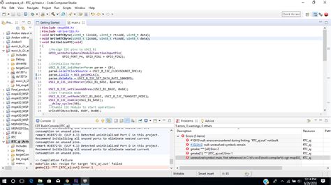 Compiler MSP430F5529 Problem With Interfacing Msp430f5529 And RTC