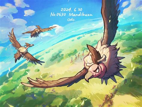 Tauros Girafarig Mandibuzz Farigiraf And Vullaby Pokemon Drawn By