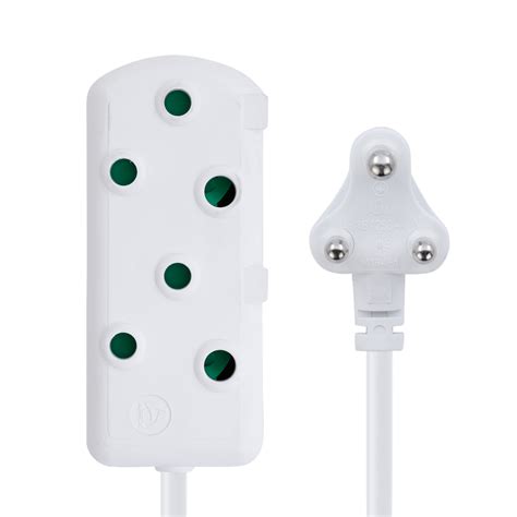 Switched 10m Sbs Extension Cable Cord Lead Multiplug Heavy Duty White Shop Today Get It
