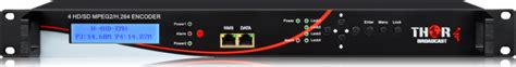 4 Ch HD SDI Encoder MPEG2 And H 264 With CC AC 3 Thor Broadcast