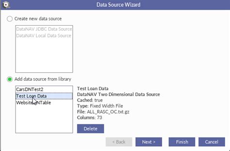 using the data source library