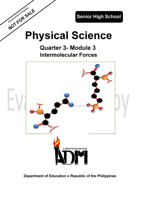 Physical Science Q3 Module 3 V5 Physical Science Quarter 3 Module 3