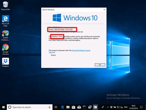 Winver Windows 10