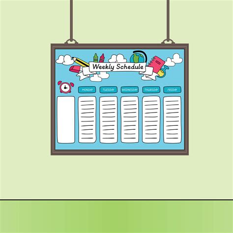 Weekly Schedule Clipart