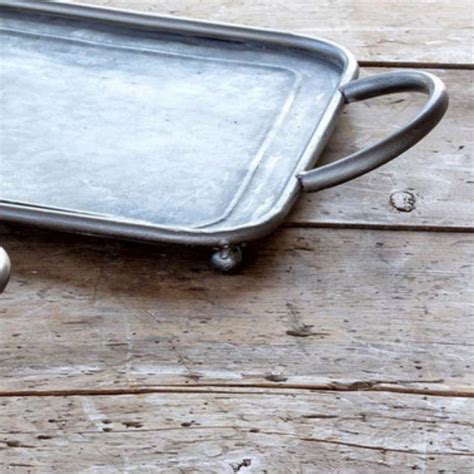 Galvanized Metal Rectangle Serving Trays The Home Emporium