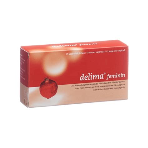 Buy Delima Feminine Vaginal Suppositories 15 Pieces Kanela