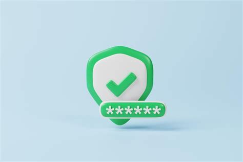 Premium Photo Protection Shield Password Security Icon On Blue Background Internet Security