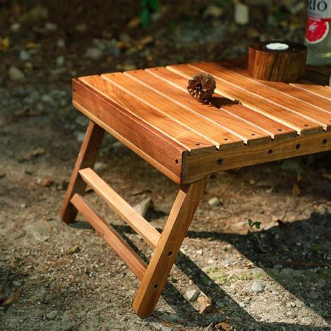 Small Outdoor Table Portable Folding Picnic Table Camping Shelving Bbq