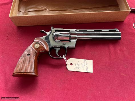 Sale Pending Zackary Colt Python Revolver Blued 6 Inch Barrel Very