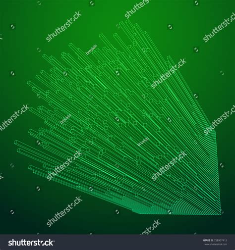 Big Data Visualization Machine Learning Algorithms Stock Vector