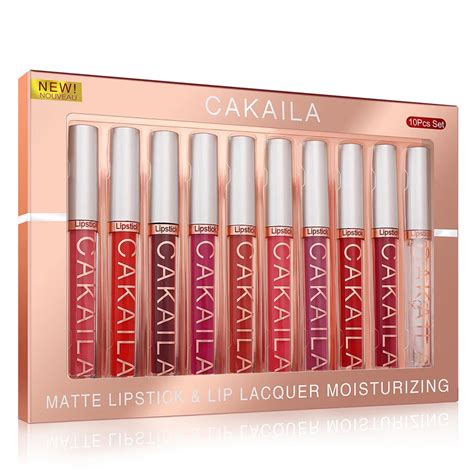 Cakaila 10 Piece Nude Lip Gloss Set Lipoxicare