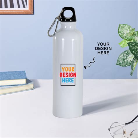 Personalized White Water Bottle 750ml Uvsublimation Printed The