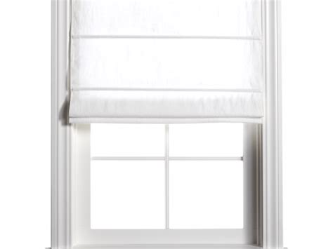 Barn And Willow Belgian Flax Linen Cascade Roman Shade Optic White