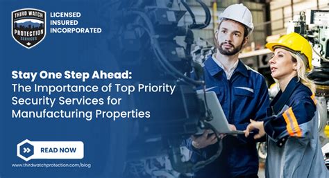 Stay One Step Ahead The Importance Of Top Priority Security Services