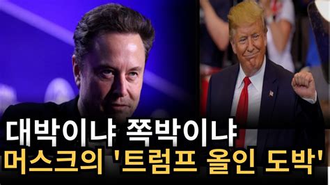 주식 수익율 올리는 방법 트럼프의 테슬라 주식 도박판에 올리다 대박성공이냐 쪽박이냐 미국주식은 사기다 트럼프 당선시 대박 Youtube