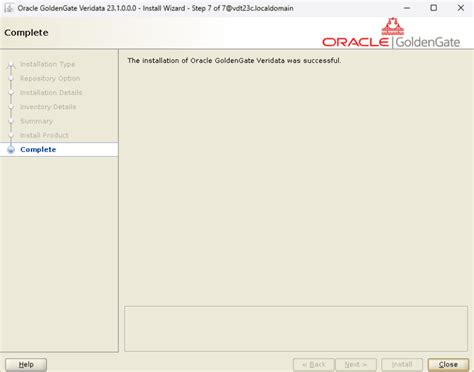 Oracle Goldengate Veridata 23c Installation Oracle Scn