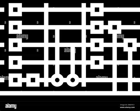 Circuit Quantum Technology Glyph Icon Vector Illustration Stock Vector Image And Art Alamy