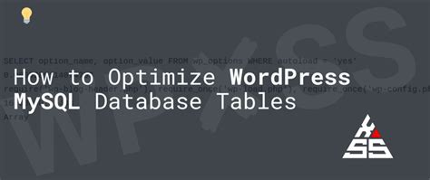 Optimize Wordpress Database Tables Wpxss