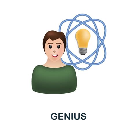 Genius Icon 3d Illustration From Personal Productivity Collection