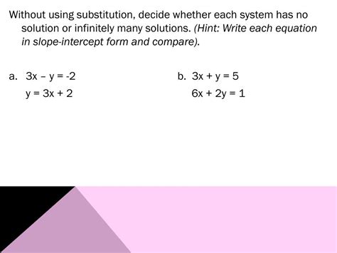 PPT Solving Systems Using Substitution PowerPoint Presentation Free Download ID