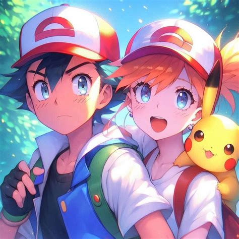 Ash Pokemon Misty Inspiration Pokemon Personajes Personajes De