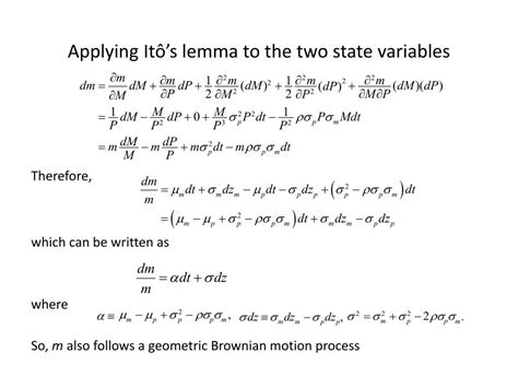 Ppt Diffusion Processes And Itos Lemma Powerpoint Presentation Free