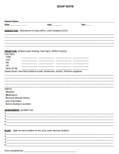 19 Soap Note Examples To Download