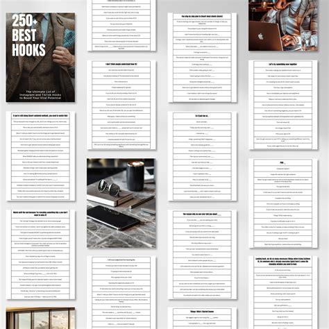 Instagram Hooks Digital Products Tiktok Hooks Mens Edition Guide Done