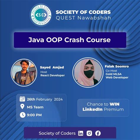 Falak Naz Soomro On Linkedin Java Oop Session Course Programming Gold Mlsa