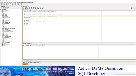 Activar Dbms Output En Sql Developer Youtube