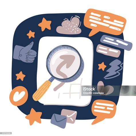 만화 벡터 일러스트 레이 션 의 차트 간단한 아이콘 돋보기의 보고서 그래프 또는 판매 성장 기호 분석 및 통계 데이터 기호입니다 고품질 디자인 요소 클래식 스타일 0명에