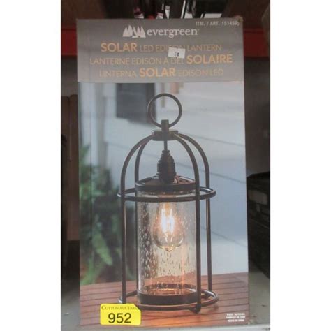 Evergreen Solar Led Edison Patio Lantern