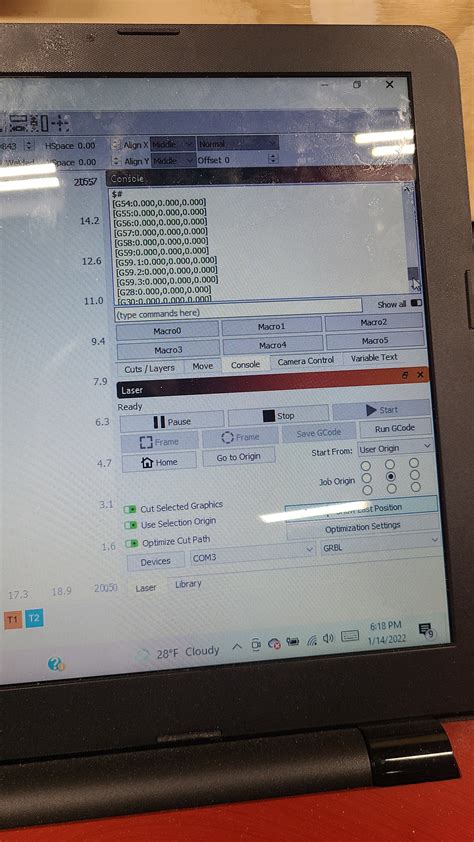 My Laser Dont Recognize Work Area Lightburn Software Questions Lightburn Software Forum