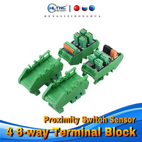 4 Way 6 Way Proximity Switch Sensor Terminal Block Two Wire Three Wire