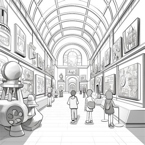 61000 Museum Hopping Ink Sketch Pictures