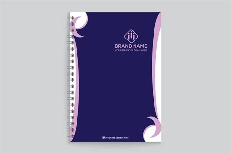 Stylish Notebook Cover Template 26326105 Vector Art At Vecteezy