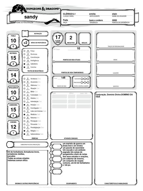 Ficha Da Titia Sandy Pdf