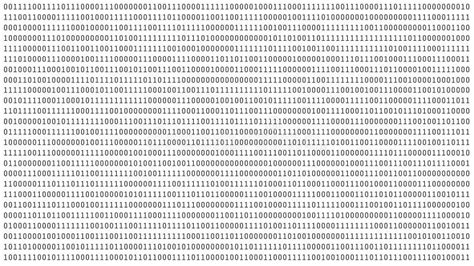 01 Or Binary Numbers On The Computer Screen On Black Monitor Background
