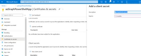 Доступ к Azure через Microsoft Graph Api с помощью Powershell Windows для системных