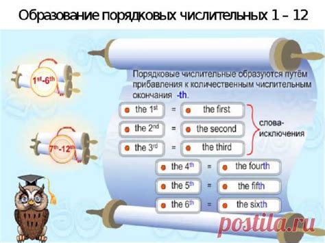 порядковые числительные на английском языке с транскрипцией 10 тыс из английский Постила