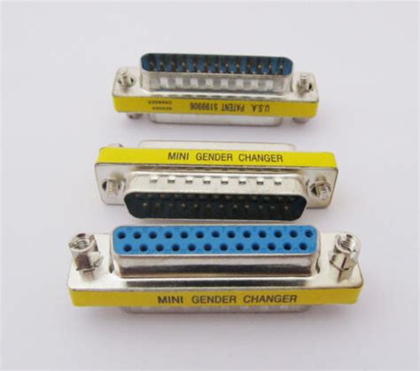 X DB Pin Male DB M To DB F Female Mini Gender Changer Serial COM Adapter EBay
